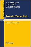 Recursion theory week - Poche - Collectif - Achat Livre | fnac