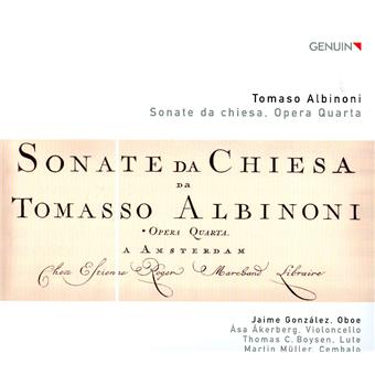 Sonate da chiesa Op 4 - Tomaso Albinoni - CD album - Achat & prix | fnac
