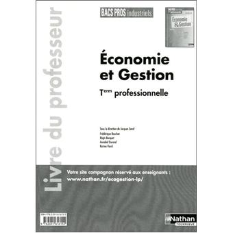 Économie-Gestion Tles Bac Pro Industriels - Livre du professeur Livre du professeur Livre du ...