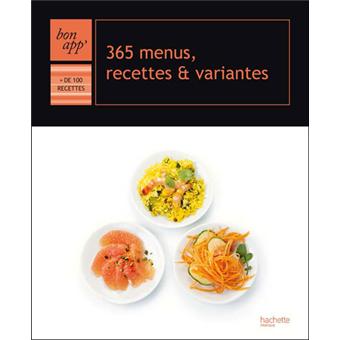 365 menus, recettes et variantes - broché - Collectif - Achat Livre | fnac