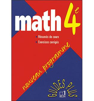 Math 4eme nouveau prog nouveau programme - Boursin - Achat Livre | fnac