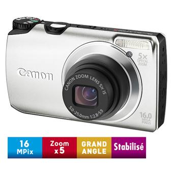 Canon PowerShot A3300 IS Argent - Appareil photo compact - Achat & prix ...