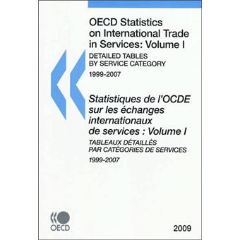 OECD Statistics on International Trade in Services 2009 Vol.I - broché ...