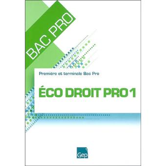 Eco droit Pro 1 1ère et Term Bac Pro Livre de l'élève - broché - Annie Simonin - Achat Livre | fnac