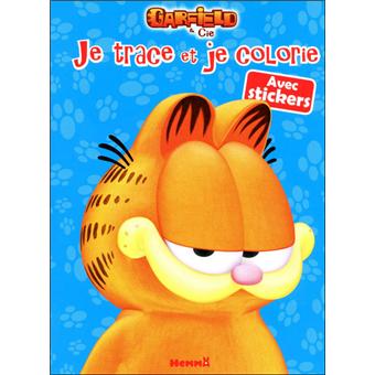 Garfield - Garfield je trace et je colorie (fond bleu) - Collectif ...