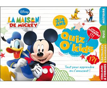 Mickey - Quiz o'kids La maison de Mickey - 3-4 ans garçons - Walt ...
