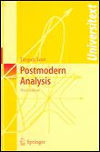 Postmodern analysis - Poche - Jürgen Jost - Achat Livre | fnac