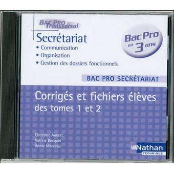 Secrétariat - CD-Rom du professeur commun aux 2 tomes 1re et Terminale ...
