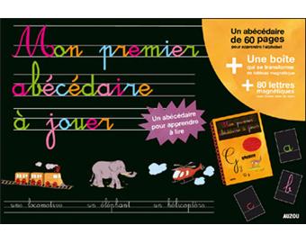 Mon premier abécédaire à jouer Livre avec 140 lettres magnétiques ...
