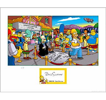 Les Simpson - Tirage d'art encadré - signé et numéroté - Tirage d'art ...