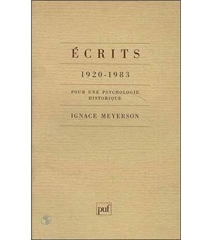Ecrits 1920-1983 pour une psychologie historique - Jean-Pierre Vernant ...