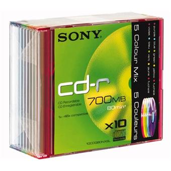 Sony CD-R 80 min x 10 - CD vierge - Achat & prix | fnac