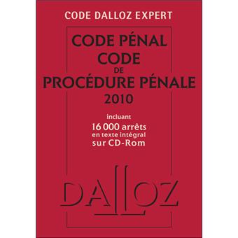 Codes pénal et procédure pénale Livre avec un CD Rom - Edition 2010 ...