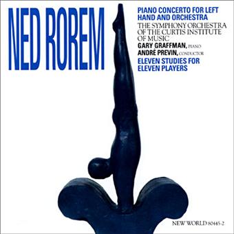 Concerto pour piano pour la main gauche - Ned Rorem - CD album - Achat ...