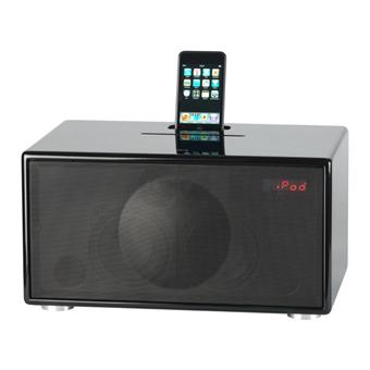 Geneva modèle L laqué noir sans pied pour iPod et iPhone - Enceinte ...