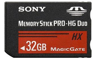 Sony Memory Stick Pro-HG Duo HX 32 Go + -Adaptateur - Cartes Memory ...