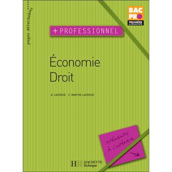 Economie Droit Plus Professionnel 1ere Bac Pro - Livre Eleve - Edition 2004 - broché - Martin ...