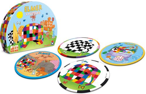Dujardin 4 Puzzles Elmer 1er Age - Puzzle - Achat & prix | fnac