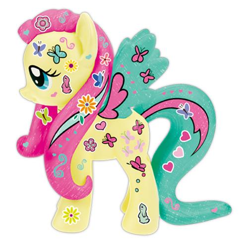 Hasbro My Little Pony Poney Déco Crystal Fluttershy - Figurine pour ...