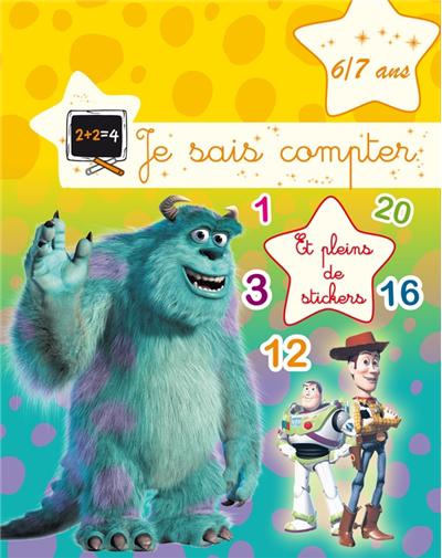Mon petit cahier les chiffres avec les héros Pixar, dès 6 ans - broché ...