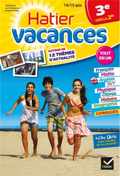 Cahier de vacances de la 3ème vers la 2nde - broché - Collectif - Achat ...