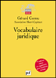 Vocabulaire juridique - broché - Gérard Cornu - Achat Livre | fnac