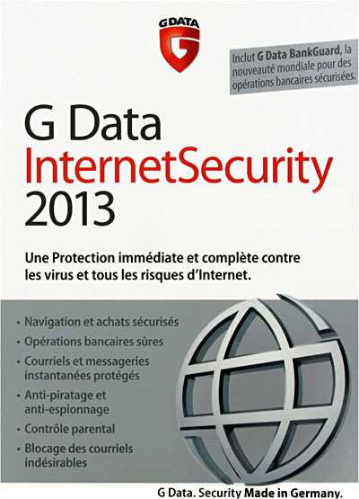 G Data Internet Security 2013 version 3 postes - Jeu vidéo - Achat ...