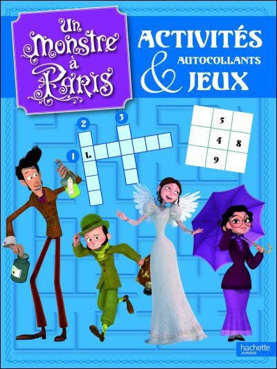 Un monstre à Paris - Activités - Autocollants - Jeux Livre d'activités ...