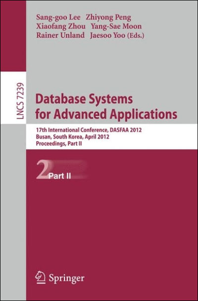 Database systems for advanced applications - Poche - Collectif - Achat ...