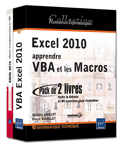 Excel 2010 coffret, apprendre VBA et les macros toute la théorie et les exercices pour s ...