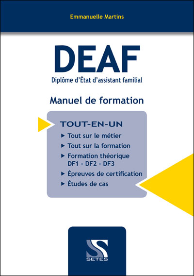 DEAF diplôme d'état d'assistant familial Manuel de formation - broché ...