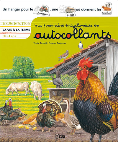 La vie à la ferme Ma première encyclopédie en autocollants - cartonné ...