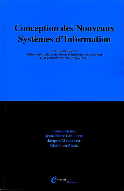 Conception des nouveaux systèmes d'information Actes des Tables rondes ...