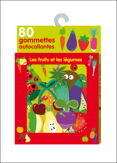 Les fruits et légumes 80 gommettes autocollantes - broché - Collectif ...