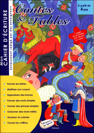 Cahier d'écriture contes et fables, à partir de 4 ans - broché ...