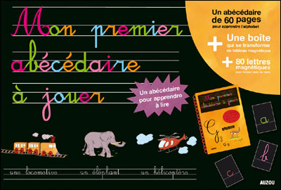 Mon premier abécédaire à jouer Livre avec 140 lettres magnétiques ...