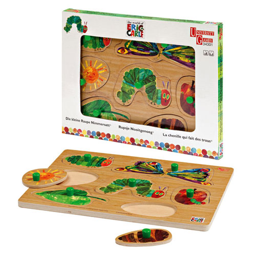 University Games La Chenille qui fait des trous Puzzle bouton - Puzzle ...
