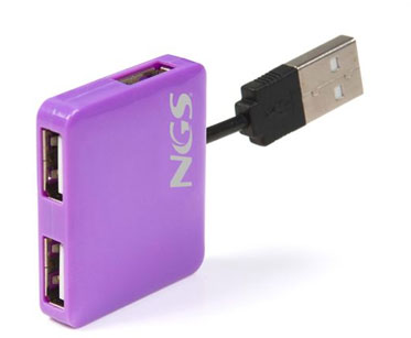 Ngs Micro Hub violet 4 ports USB 2.0 - Hub USB - Achat & prix | fnac