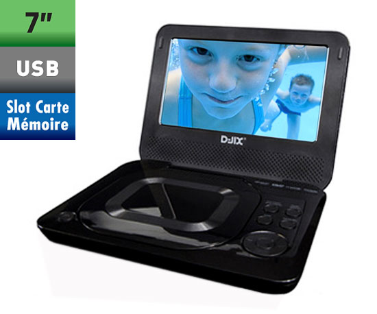 D-JIX PVS 707-20C - Lecteur DVD portable - Achat & prix | fnac