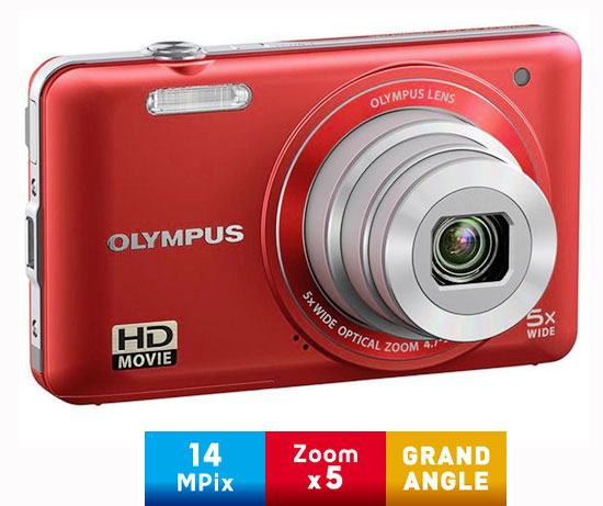 Olympus VG-130 Rouge - Appareil photo compact - Achat & prix | fnac
