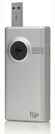 Flip video Mino HD III 1 heure Argent - Caméscope à carte mémoire ...