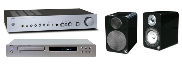 Nad C316 titane + C515 titane + Mosscade HD-B26 noir par paire ...