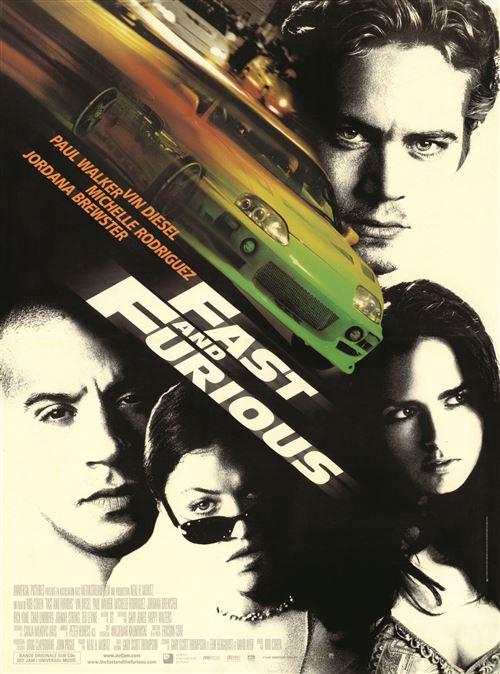 Fast and Furious, affiche de cinéma, 40x54 cm roulée, Movie Posters ...