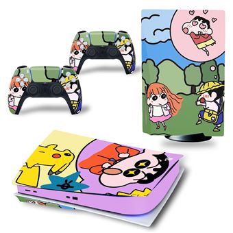 Autocollant Sticker pour Sony PS5 Édition numérique, Crayon Shin-chan ...