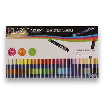 Boîte de 50 pastels à l'huile Ulmann assortiment - Crayon de couleur ...