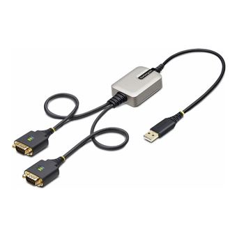 StarTech.com 2ft (60cm) 2-Port USB to Serial Adapter Cable ...
