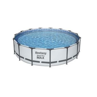 Kit piscine tubulaire Bestway Steel Pro Max ronde 3,96 x 1,22 m + 6 cartouches de filtration ...