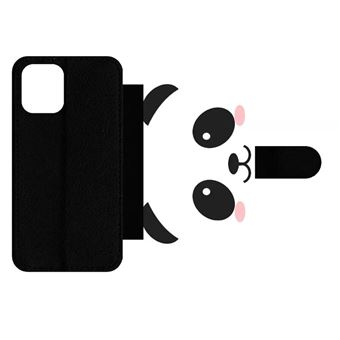 Etui My-Kase pour iPhone 12 Mini - panda - Simili-cuir - Noir - Coque ...