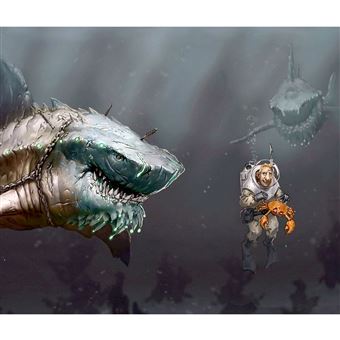 Fabulous Poster Dessin requins effrayant (36 cm x 42 cm) - Achat & prix ...