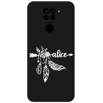 Coque noir Taperso pour Xiaomi Redmi Note 9 avec votre prenom 6 motif ...